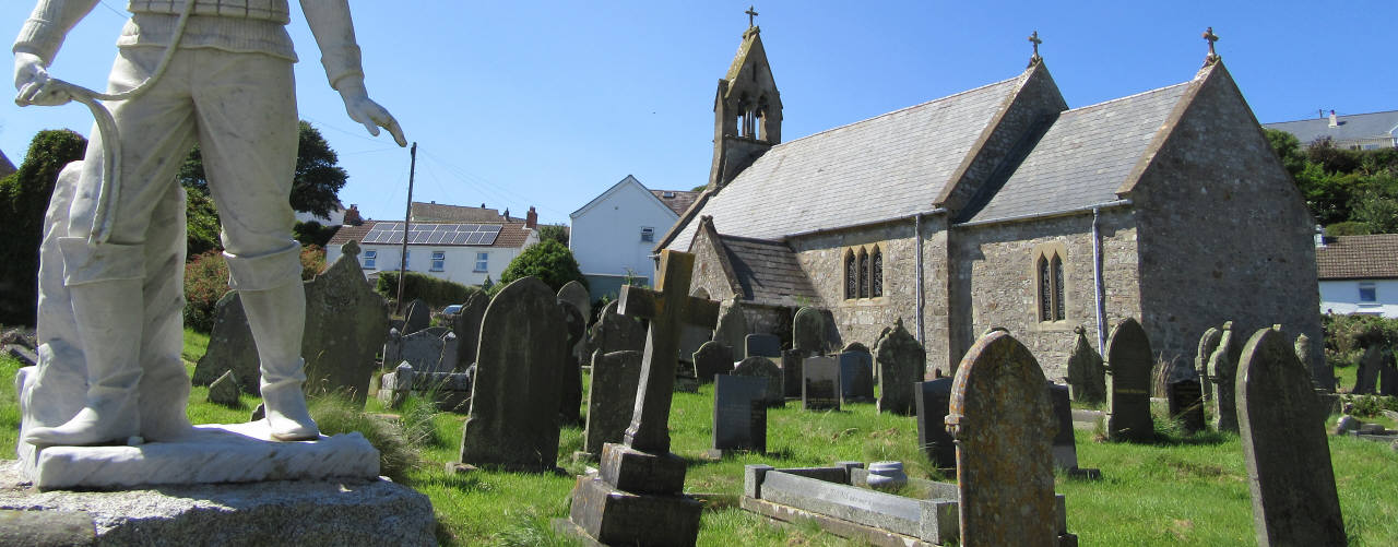St Cattwg's Church, Port Eynon in the Gower Peninsula