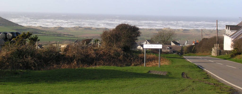 Llangennith village (Llangenydd) in the Gower Peninsula