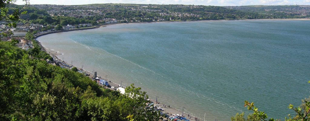 Mumbles (Mwmbwls) village at the entrance to the Gower Peninsula.