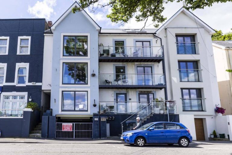 Mumbles (Mwmbwls) village at the entrance to the Gower Peninsula.